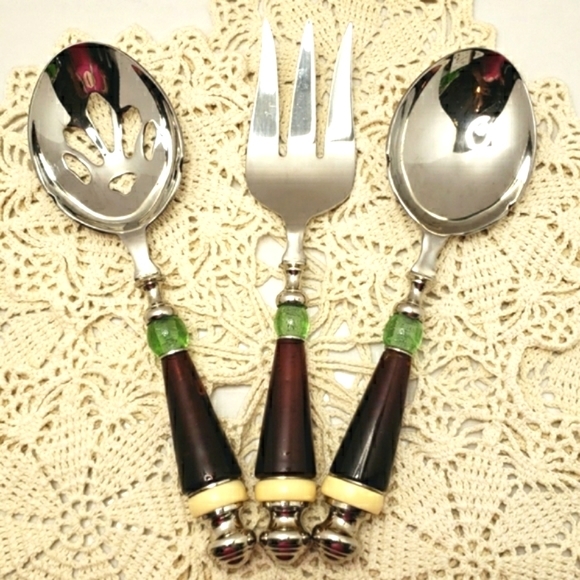 Lennox | Dining | Lennox Holiday Gatherings 3 Piece Spoon Pierced ...